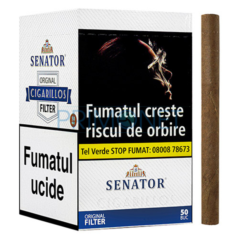 Tigari de foi Senator Filter Original (50) | Primonet.ro