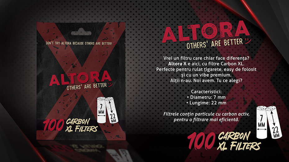 Filtre Tigari Altora X Carbon XL 7/22 mm (100) | Primonet.ro